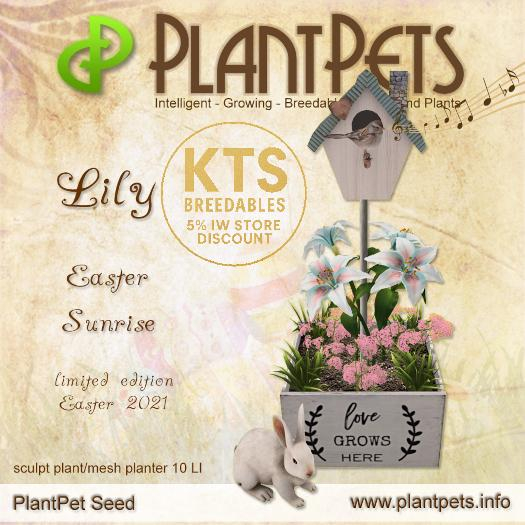 Second Life Marketplace - PlantPet Seed [Lily *Easter Sunrise*] LIMITED ...